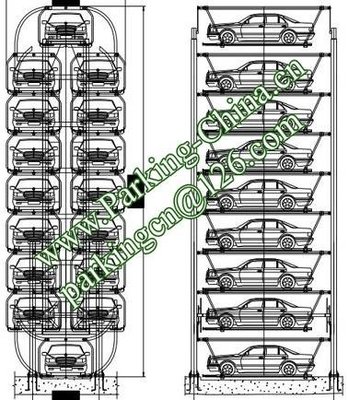 China Parking Systems Rotary Smart Parking System Dayang Car Parking Lift for sale price, automated parking lift,