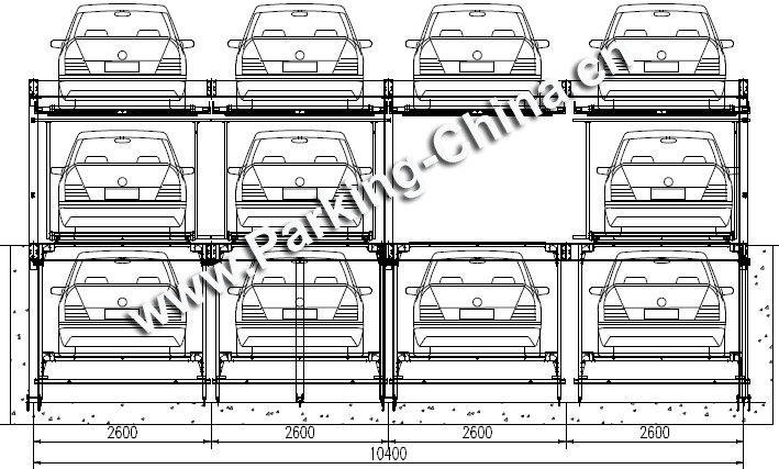 China Dayang pit lift parking system, underground parking, smart parking, rotary parking, stacker parking;