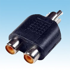 China RCA Male to 2 Female Connector supplier