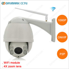 China 1080p 2 Megapixel P2P WIFI PTZ Outdoor Dome IP Camera supplier