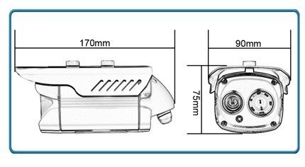 IR Night Vision Weatherproof 2MP IP Camera Array LED supplier