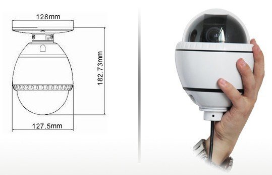 1080p Waterproof PTZ Network Camera 4X Optical Zoom supplier