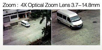 1080p Waterproof PTZ Network Camera 4X Optical Zoom supplier