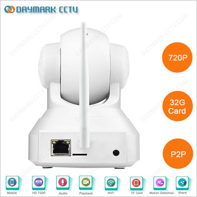 Plug and Play 720p two way audio night vision p2p ip camera wireless supplier