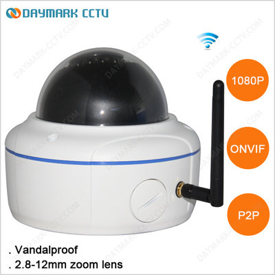 Vandalproof 2 Megapixel 1080p ONVIF Wireless IP Camera supplier
