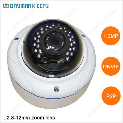 Megapixel IP Outdoor Camera with 2.8-12mm Zoom Lens supplier