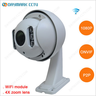 1080p 2 Megapixel P2P WIFI PTZ Outdoor Dome IP Camera supplier