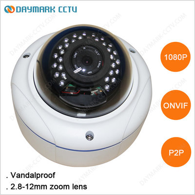 2 megapixel vandalproof poe ip external dome camera with p2p supplier