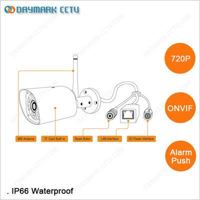 Waterproof 20m IR range Home wireless security camera long range night vision supplier