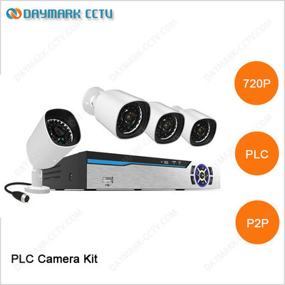 Easy connection plug and play 4 channel NVR PLC IP bullet camera system supplier