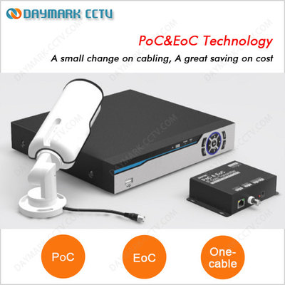 New tech Coaxial cable transmission PoC&EoC hd ip camera system supplier