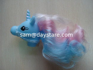 China Custom cartoon plastic mini rainbow horse toy supplier
