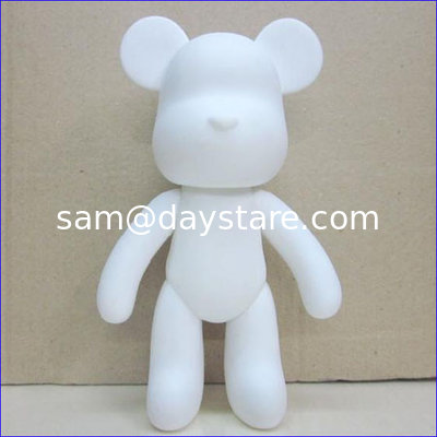 shenzhen diy momo bear rotocasting diy vinyl toy, vinyl blank diy bear toys for painting supplier