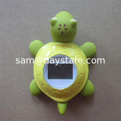 Custom make cartoon bear baby bath toy water temperature thermometer supplier