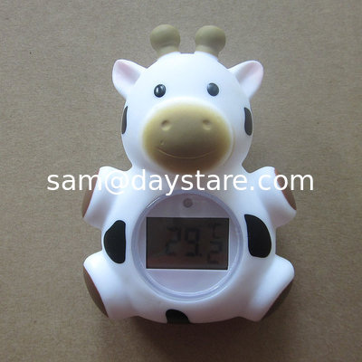 Custom make cartoon bear baby bath toy water temperature thermometer supplier