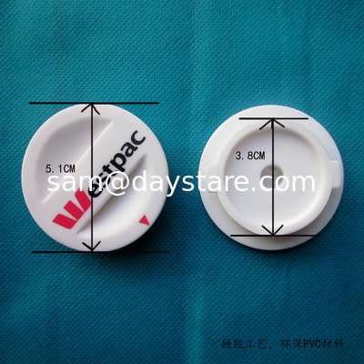 Shenzhen material  saving box , coin box bank diameter 5.1 cm PVC lid toy parts supplier