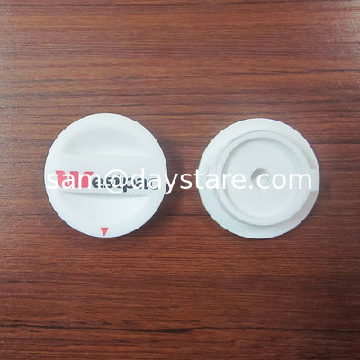 Shenzhen material  saving box , coin box bank diameter 5.1 cm PVC lid toy parts supplier