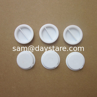 Green material piggy bank , money bank diameter 3.5 cm ABS or HIPS lid for toy parts supplier