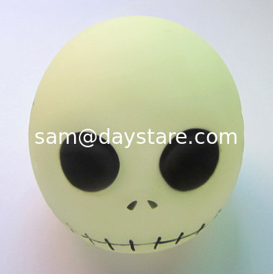 PVC death head money bank， zombie rubber piggy bank gifts toys for collection supplier