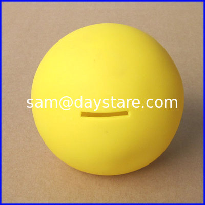 Rubber smiling face piggy bank , money bank gifts for decoration shenzhen factory supplier