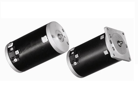High torque curve compact 90mm brushed DC motors , closed 12 volt dc motor