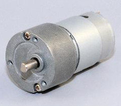DC permanent magnet gear motor  with shielding cover , worm geared motor