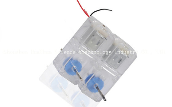 3MM Transparent Reduction Plastic Gearbox Dc Plastic Gear Motor CE / ROHS Approved