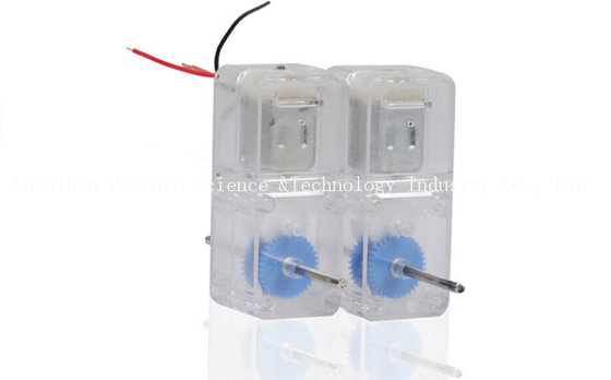 3MM Transparent Reduction Plastic Gearbox Dc Plastic Gear Motor CE / ROHS Approved
