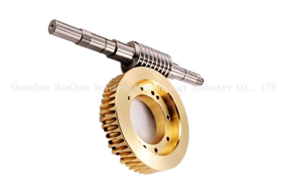 Customized Stainless Steel Worm Gear Shaft , Brass Worm Gear For Reducer