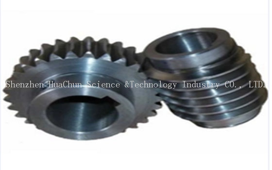 CNC Machining Stainless Steel Worm Gear , Miniature Worm Gear Low Noise