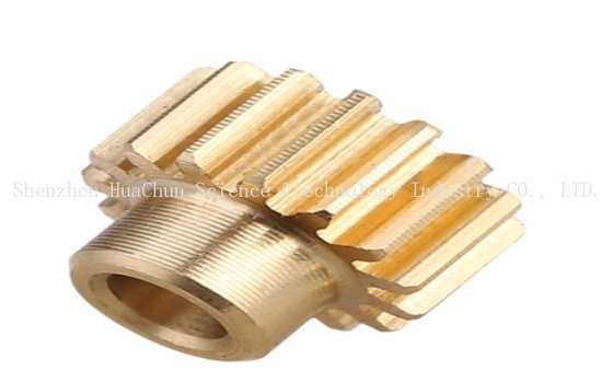 Machining Small Brass Spur Gears , Micro Straight Spur Gear Different Material