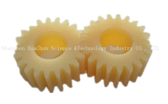 Multi Function Small Plastic Spur Gears , Nylon Compound Gears Wear Resistance
