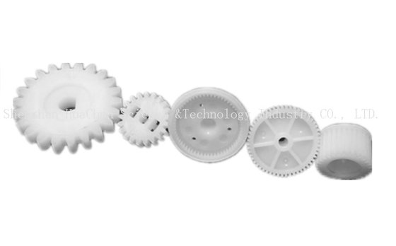 Multi Function Small Plastic Spur Gears , Nylon Compound Gears Wear Resistance