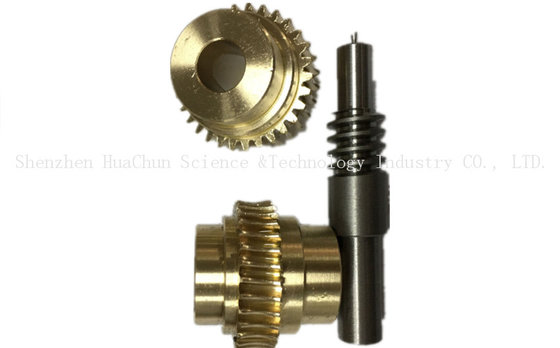 Professional Casting Machining Worm Gear Shaft Cast Iron Material HC-Gear-003