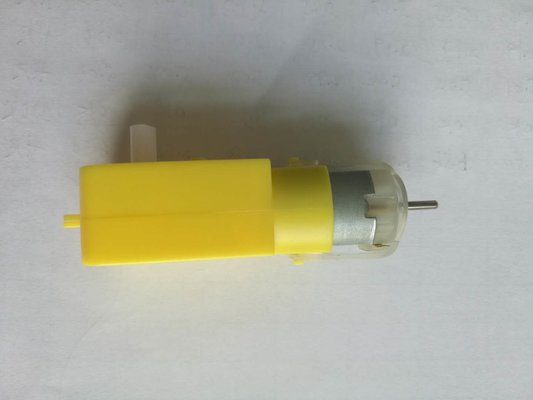 Small Yellow Plastic Gearbox 3V/12V 6-600rpm Speed Totally Enclosed With DC Motor