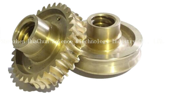 Personalized Small Metal Copper Brass Worm Gear Wheel With Machining