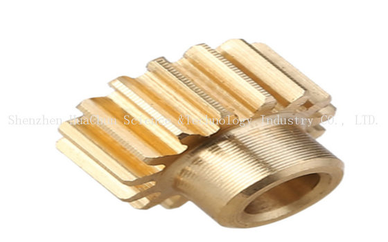 Machining Small Brass Spur Gears , Micro Straight Spur Gear Different Material