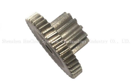 Custom Steel Metal Gears , Small Double Spur Gears Hardened Tooth Surface 