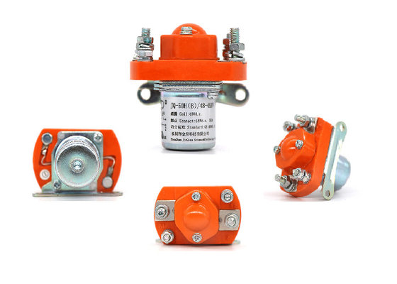 China Single Coil Dc Power Contactor 48v 50a Normally Open Used On Battery Car supplier