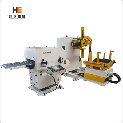 Stainless Steel Uncoiler,Straightener, NC Servo Feeder,3 In 1 Machine With Delta Touch Screen
