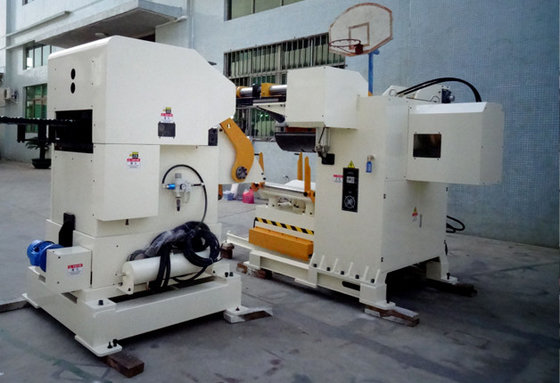 Metal Sheet Decoiler Straightener Feeder And Blanking Line For Automobile Parts Manufacturing
