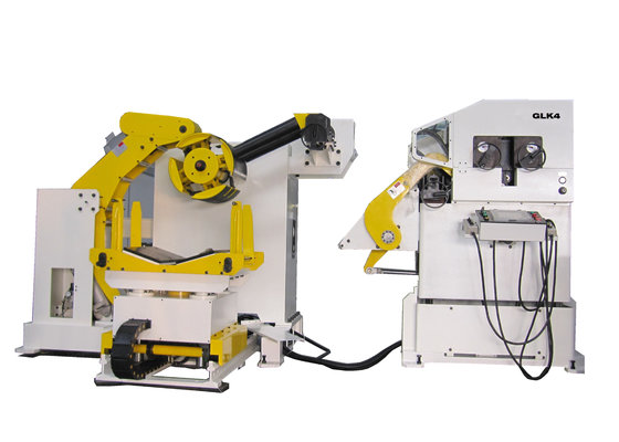 High efficiency release device Accuracy Leveling Machine Decoiler Straightener Feeder  With Coil Car