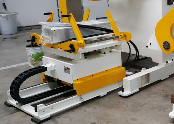 High efficiency release device Accuracy Leveling Machine Decoiler Straightener Feeder  With Coil Car
