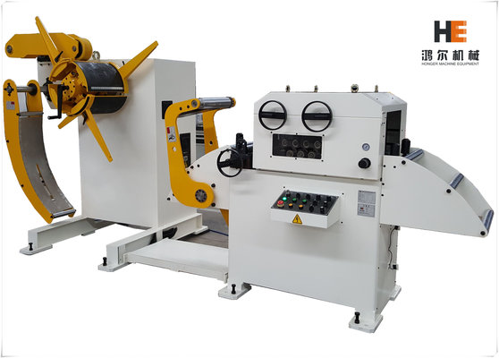 Hydraulic Expansion Decoiling And Straightening Machine Worm Wheel Adjust