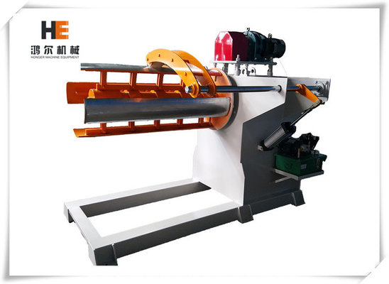 5 Ton 1300mm Automatic Motorised Decoiler Machine Hydraulic Expansion With Coil Car