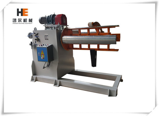 5 Ton 1300mm Automatic Motorised Decoiler Machine Hydraulic Expansion With Coil Car