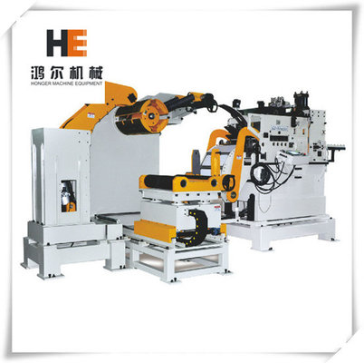 PLC Programmable Controller NC Servo Feeder with Uncoiler And Straightener With Electric Eye Loop Control System