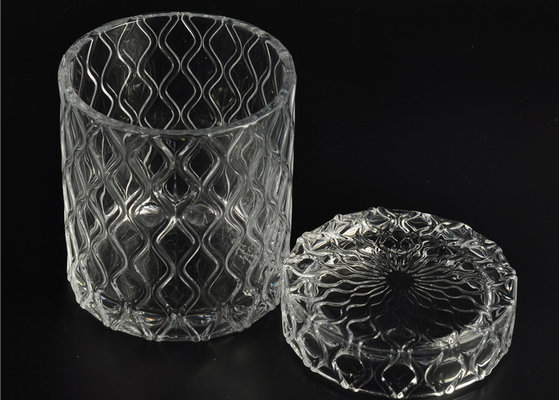 Modern Soda Lime Glass Tea Light Candle Holders Small Heat Proof