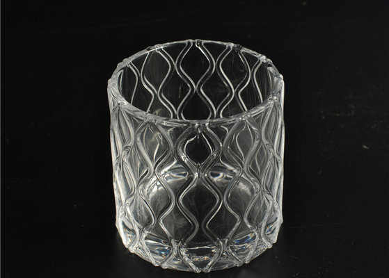Modern Soda Lime Glass Tea Light Candle Holders Small Heat Proof