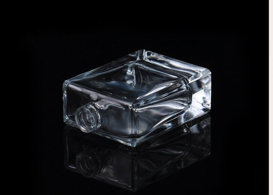 Rectangle Glass Spray Perfume Bottles , 50 ML Perfume Bottle Protable
